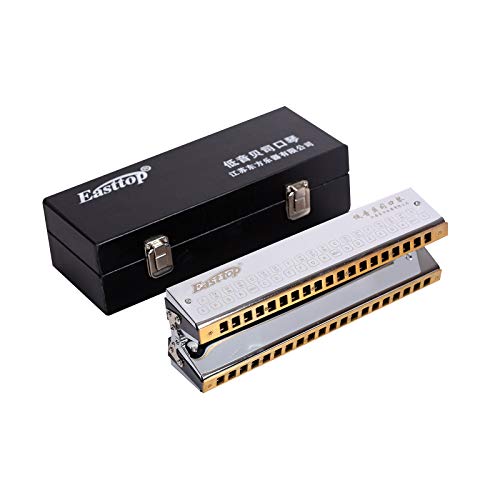 East top Mini & Double Bass Harmonica Orchestral Mouth Organ Harmonica ...